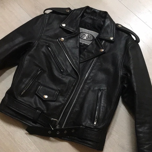 Z1R | Jackets & Coats | Zr Black Leather Motorcycle Jacket | Poshmark